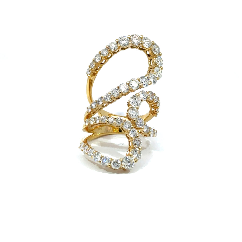 18k Yellow Gold Triple Loop Elongated Ring – Jack Sutton Fine Jewelry